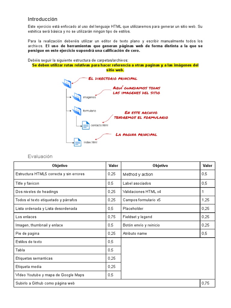 Ejercicio Html Descargar Gratis Pdf Hipervínculo Html 