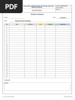 Attendance Sheet - TBT | PDF
