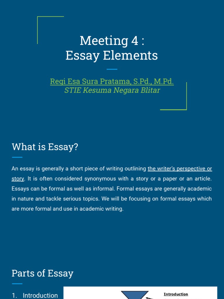 Formal Essay Writing Guide | PDF | Essays | Argument