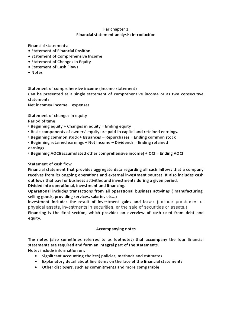 Far Chapter 1 | PDF | Auditor's Report | Financial Audit