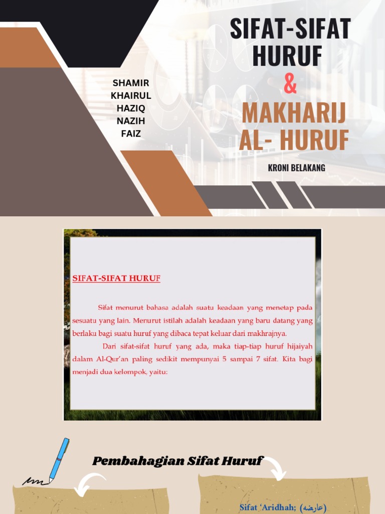 Sifat-Sifat Huruf Dan Makharij Al-Huruf | PDF