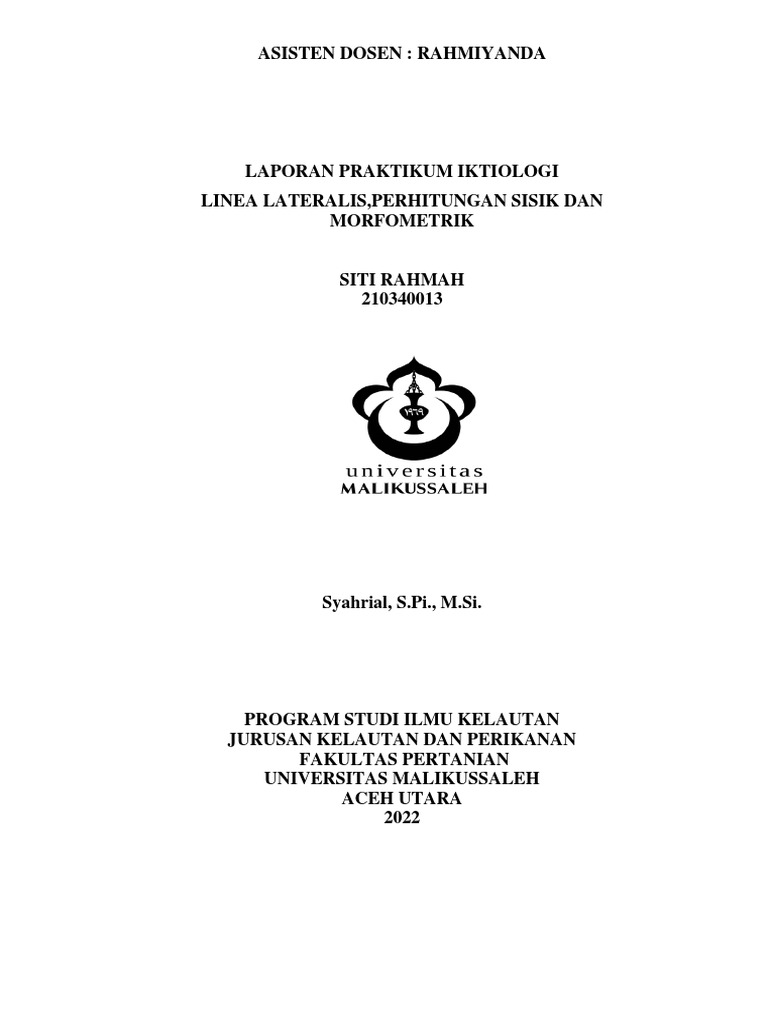 Fungsi dan Analisis Linea Lateralis Ikan | PDF | Kesehatan Holistik