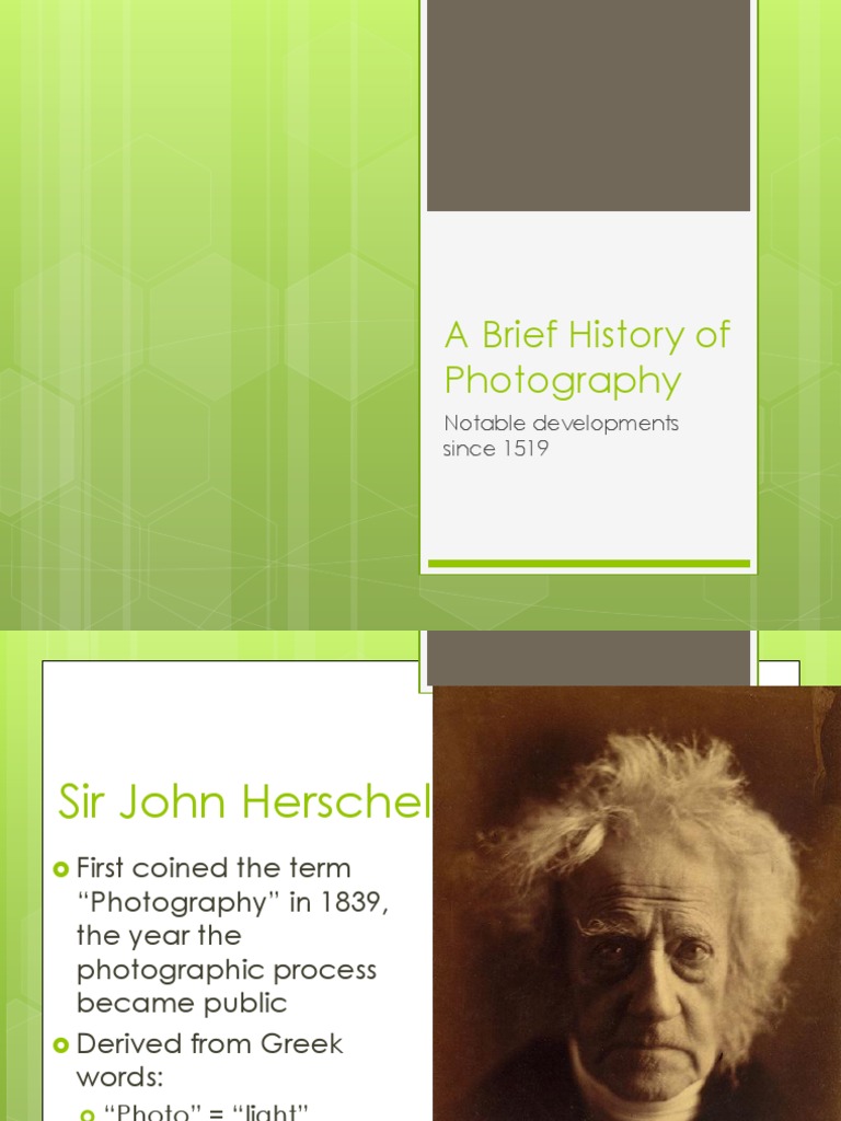Notes A Brief History of Photography | PDF | Photograph | Camera