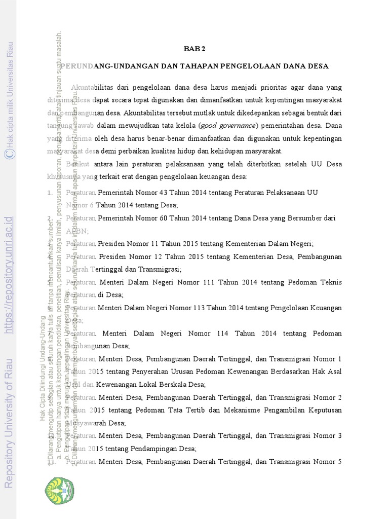 BAB 2 Dana Desa | PDF