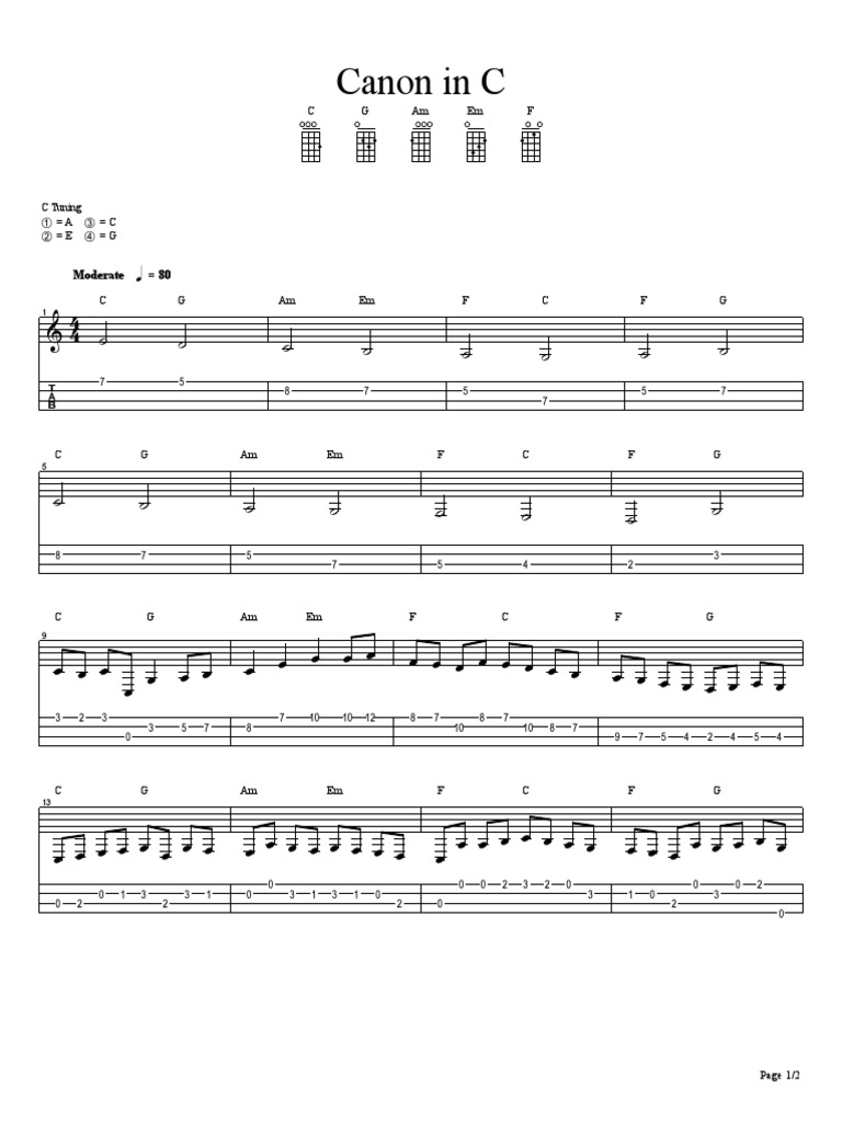 Canon in C | PDF
