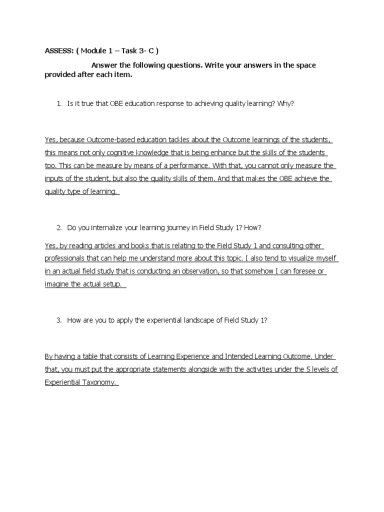 Module 1 Task 3 - C | PDF | Career & Growth | Self-Improvement