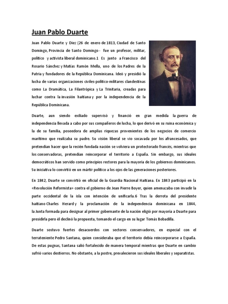 Padres de La Patria Republica Dominicana | PDF | República Dominicana