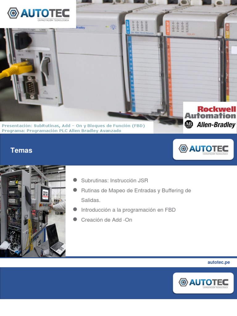 Programación Avanzada PLC Allen Bradley | PDF | Informática | Ingeniería de software