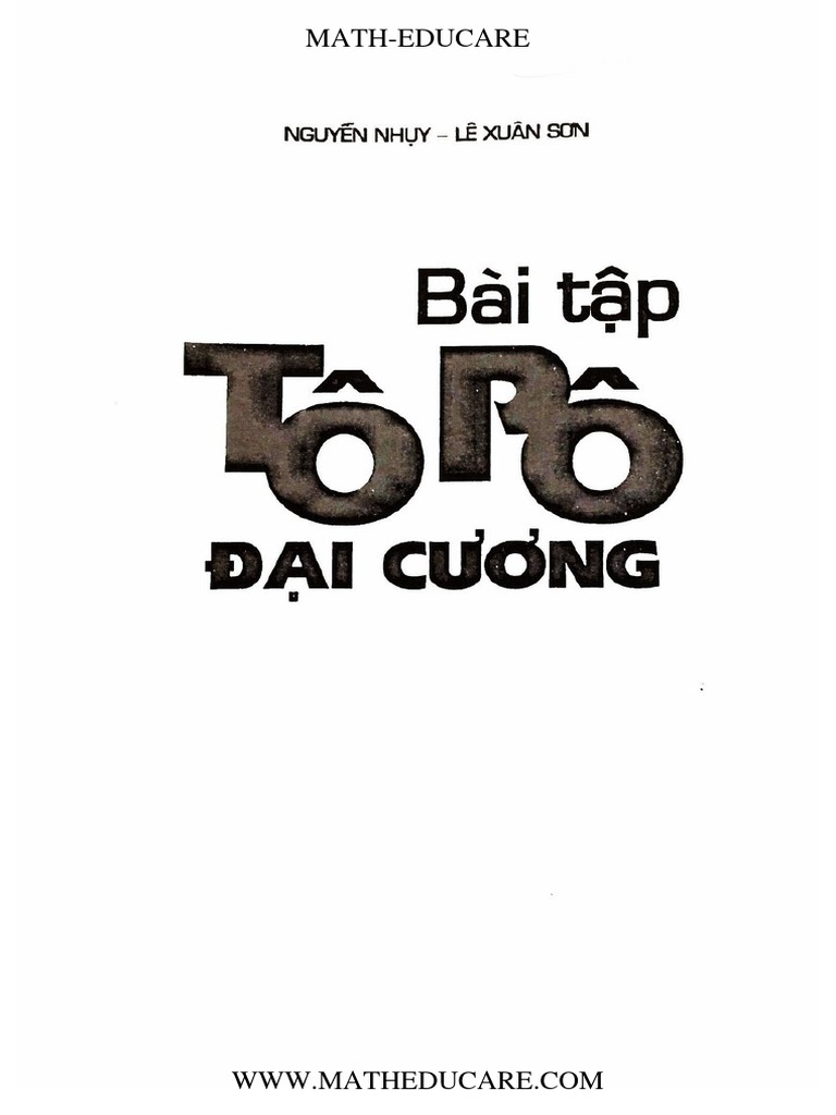 Bai Tap Topo Dai Cuong | PDF