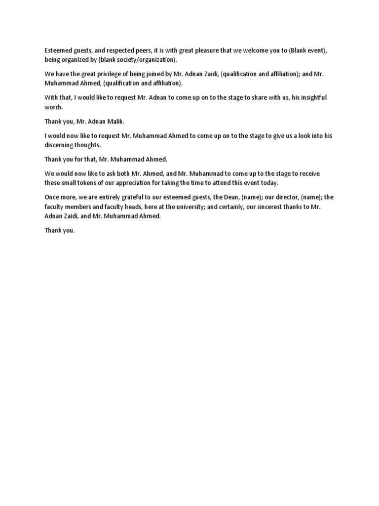 FDSS Speech Script | PDF | Home & Garden | Lifestyle