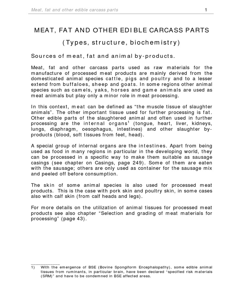 Meat Processing Technology 1 | PDF | Fat | Smoking (Cooking)