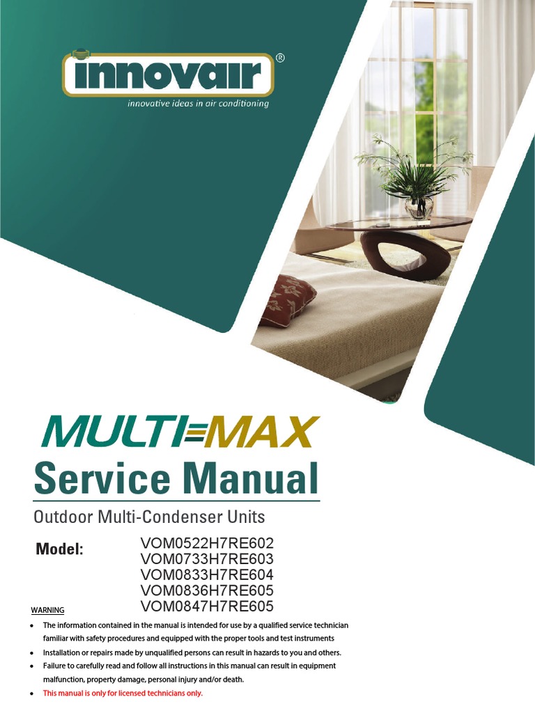 Innovair Multi Max Service Manual Compressed | PDF | Pipe (Fluid ...