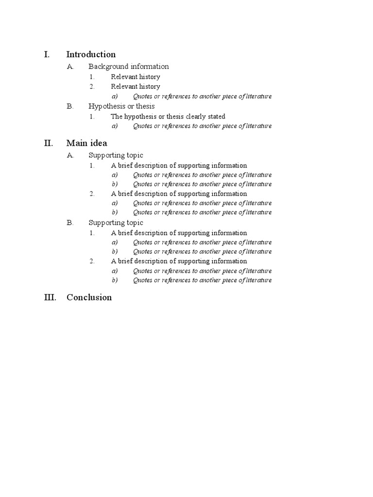 research-paper-outline-template | PDF