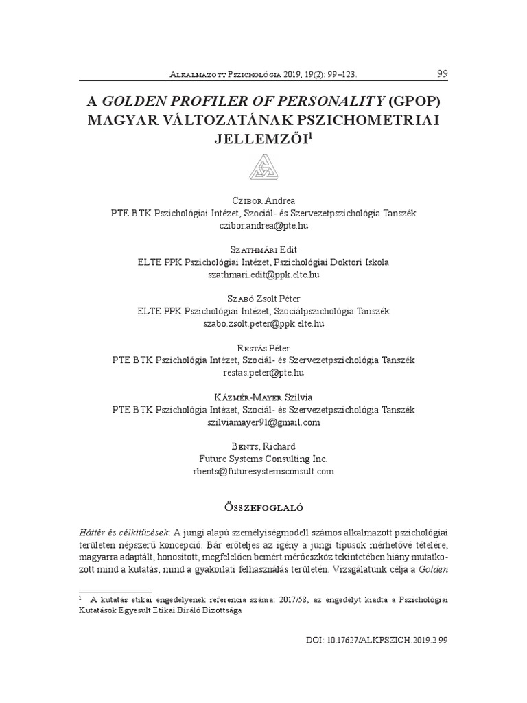 AP 2019 2 Czibor Etal | PDF