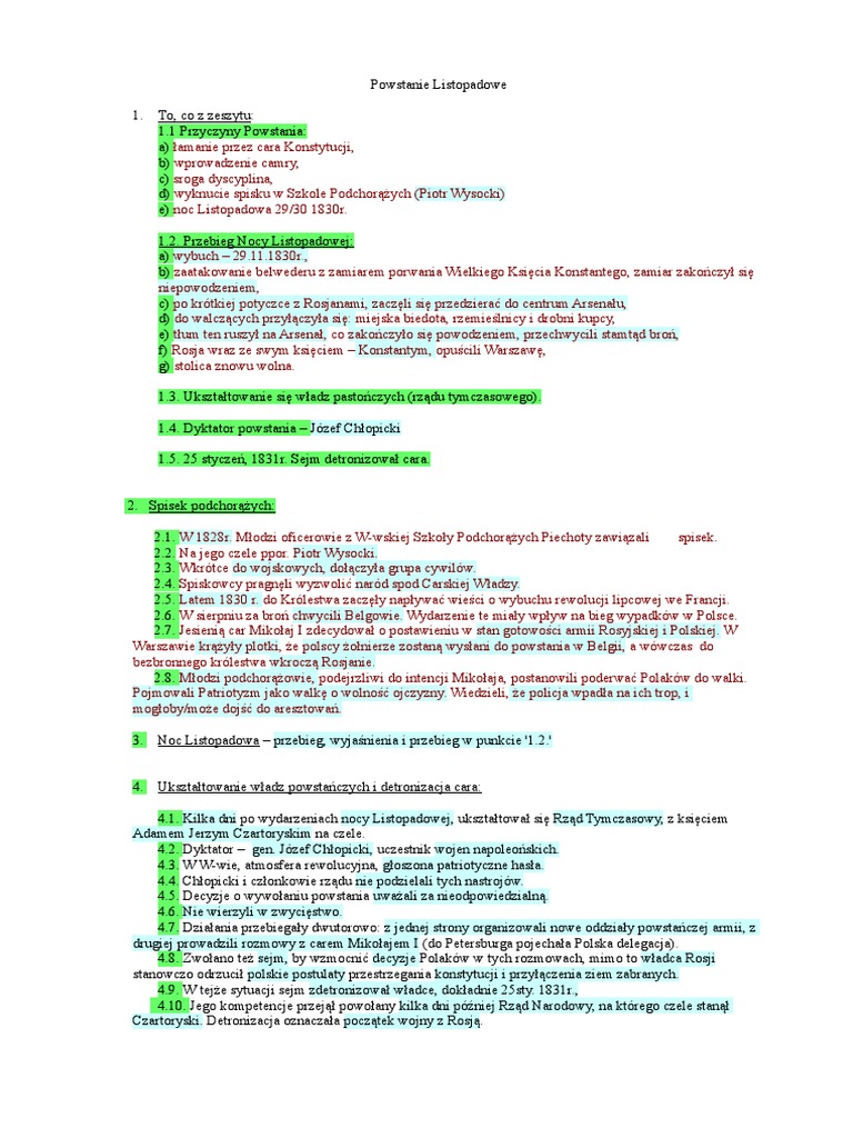 Sciaga Historia Dzial 2 | PDF