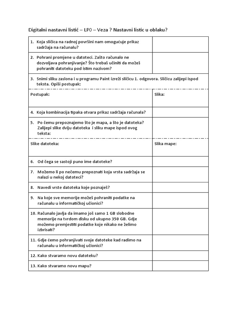 04 Nastavni listicDIGITALNO | PDF
