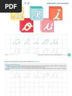 Fichas de Caligrafía Letra Ligada | PDF | Caligrafía | Codificaciones