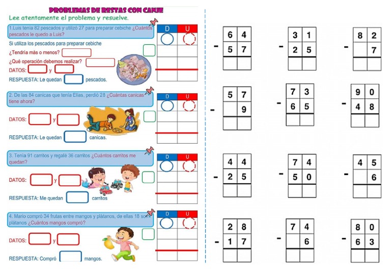 Ficha Restas Con Canje | PDF