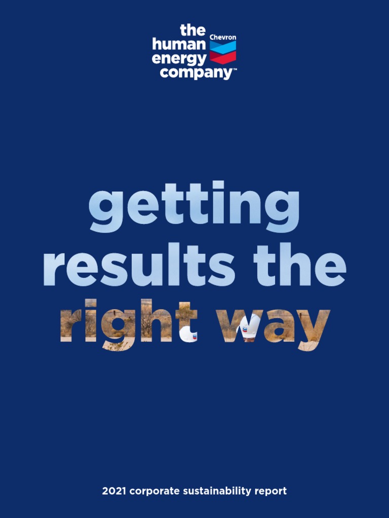 Chevron Sustainability Report 2021 | PDF | Low Carbon Economy | Carbon ...
