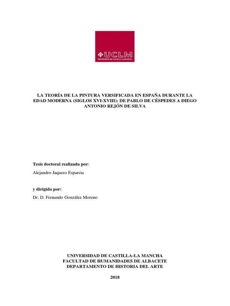 TESIS Jaquero Esparcia | PDF | Pinturas | Poesía