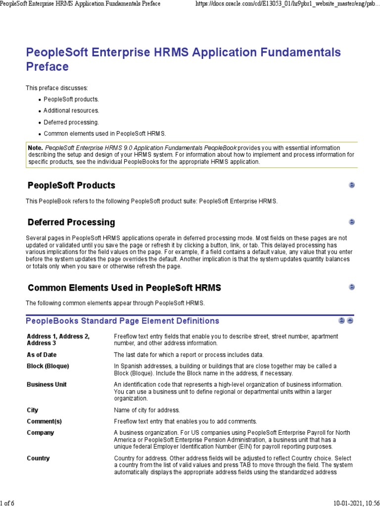 Peoplesoft HRMS | PDF | Computing
