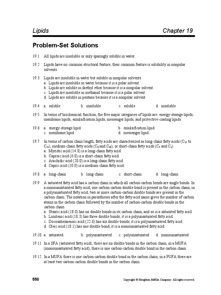 Irm ch19 | PDF | Triglyceride | Lipid