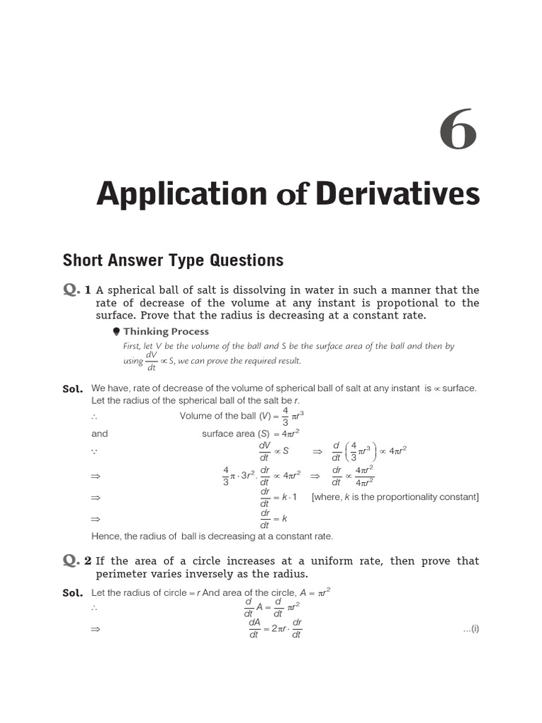 Derivativesans | PDF | Slope | Area