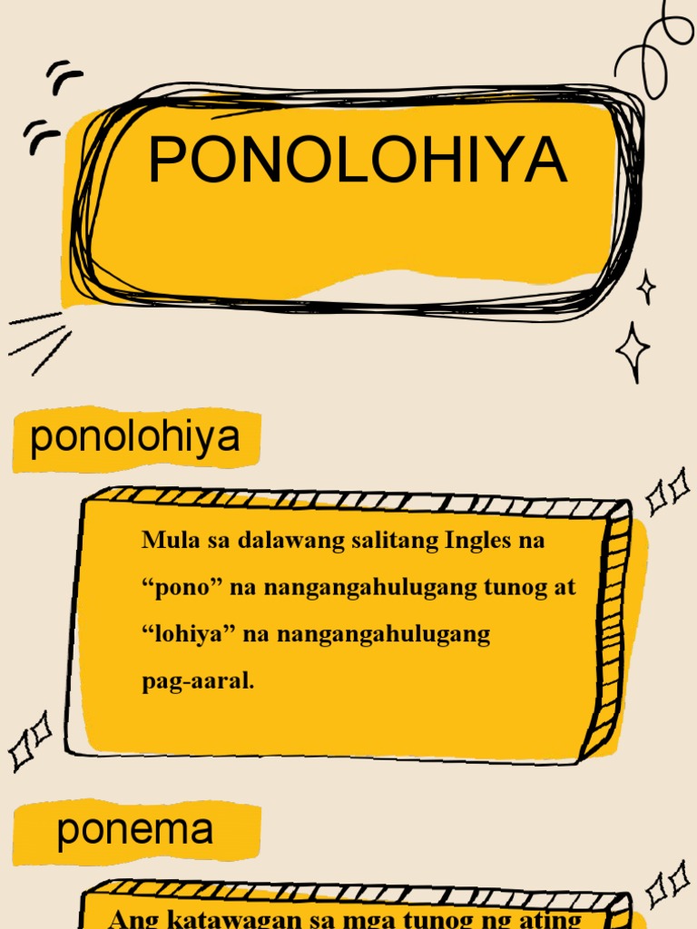 Ponolohiya | PDF