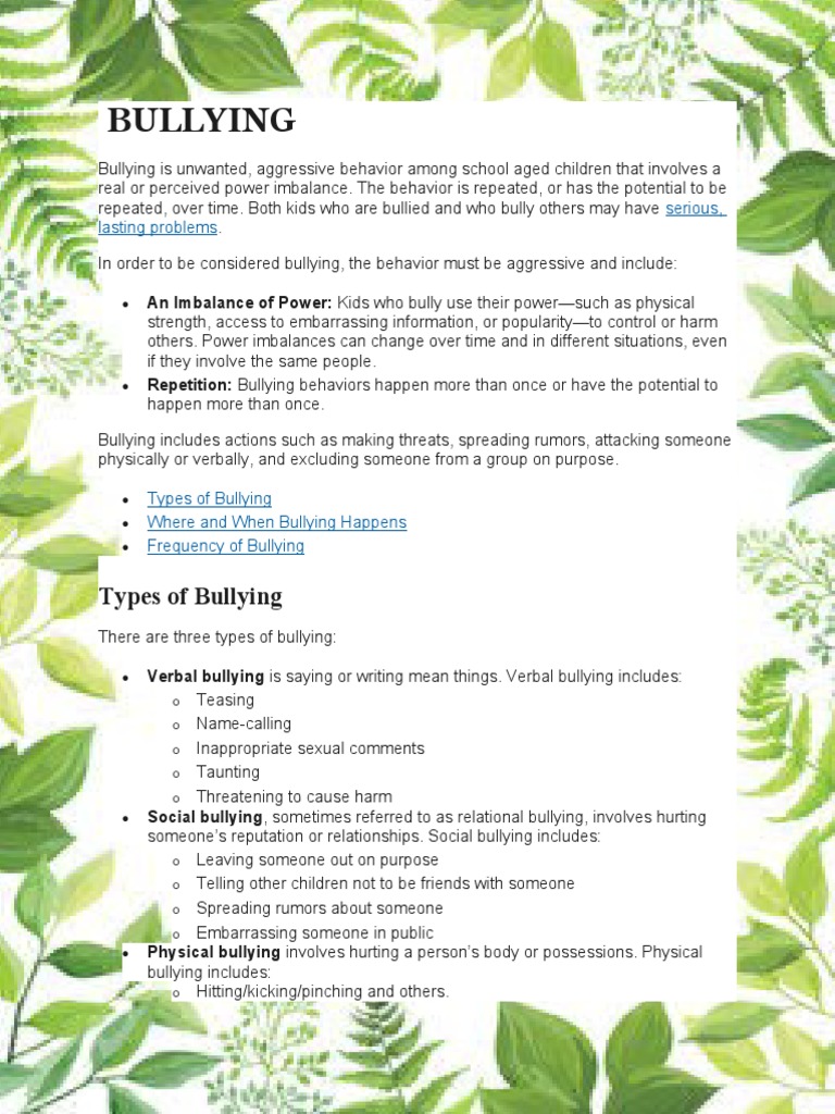 Bullying | PDF