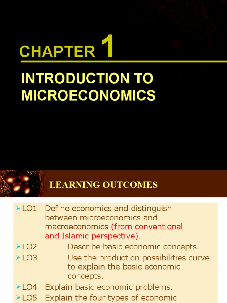Chapter 1 Introduction To Microeconomics ECO162 | PDF | Economics | Microeconomics