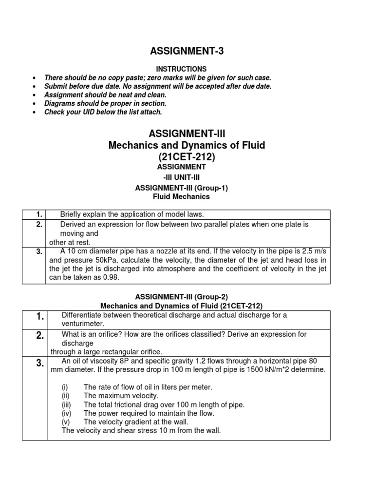 Assignment-3 FM Leet | PDF | Pressure Measurement | Fluid Dynamics