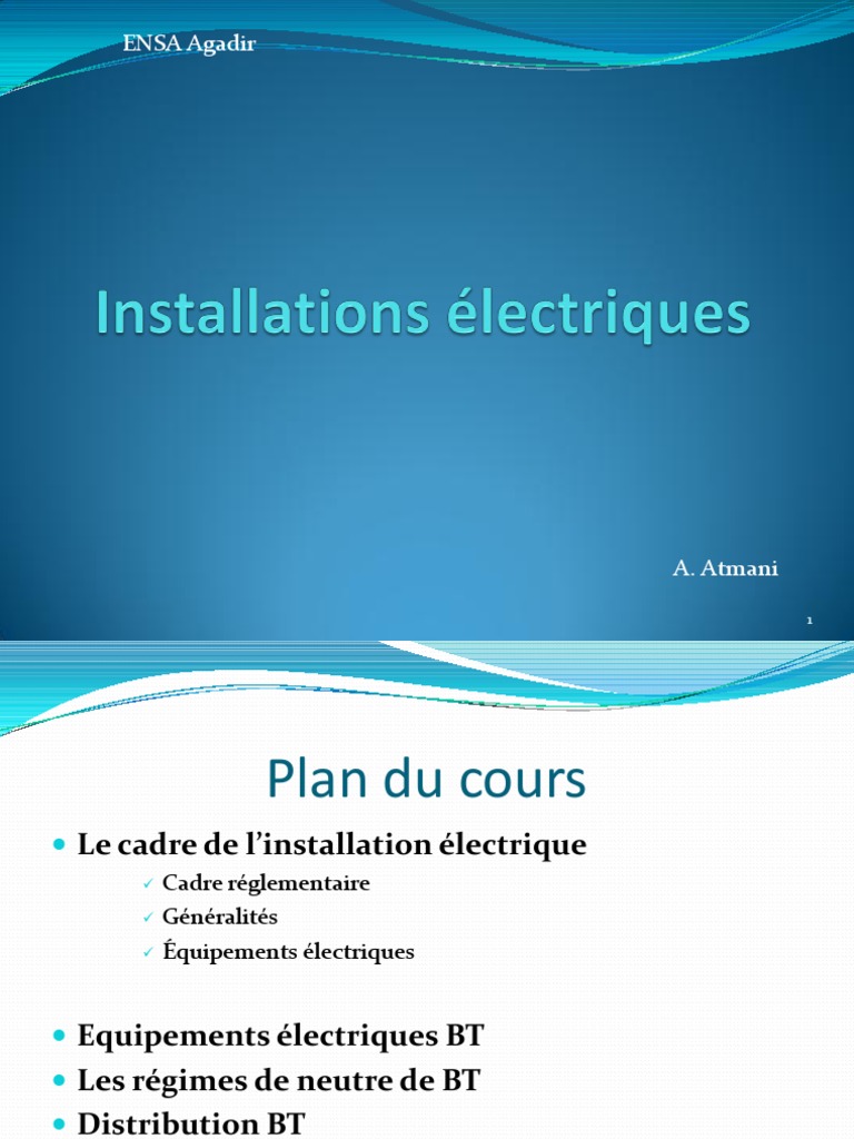 Régimes de Neutre en Électricité BT | PDF | Puissance (physique ...