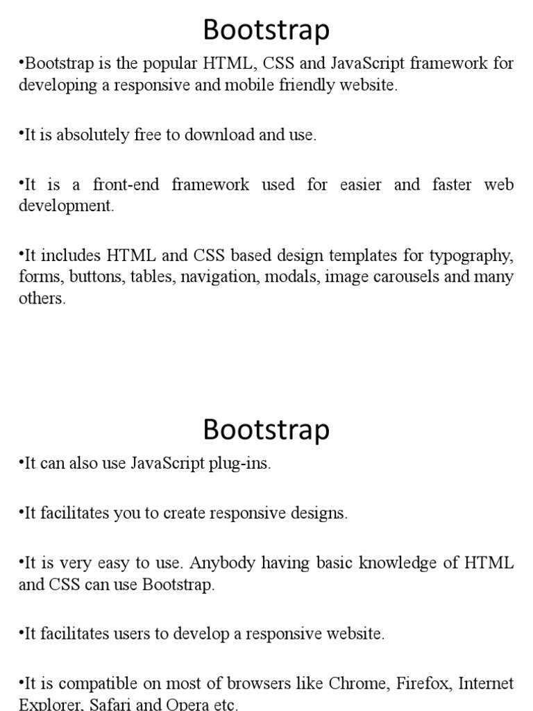 Module1 Bootstrap | PDF