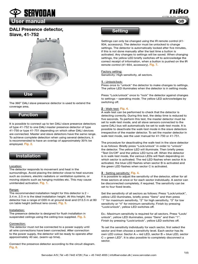 Manual 41-752 - GB | Download Free PDF | Light Emitting Diode | Sensor