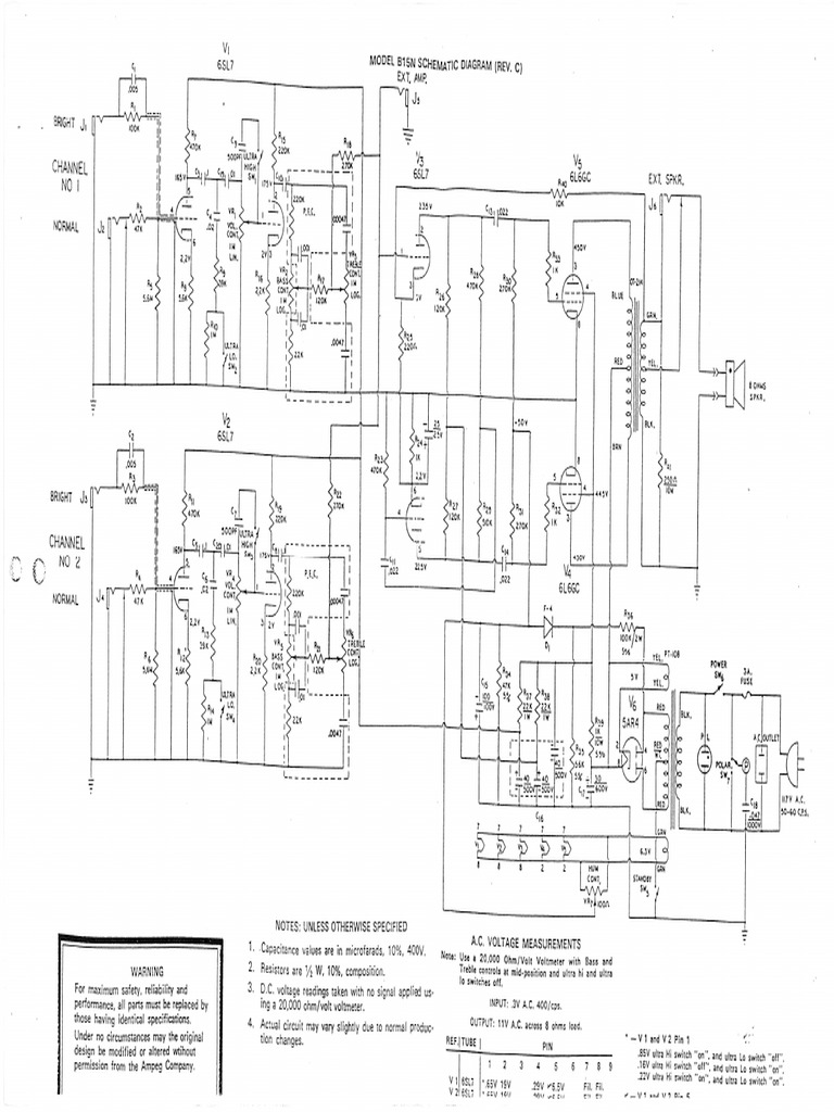 B-15N Schematics 3 | PDF