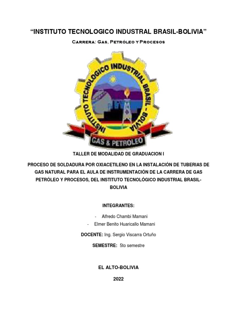 Inf. Ing Viscarra 45 | PDF | Construcción | Soldadura