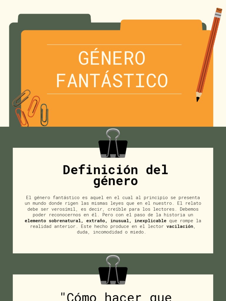 Definición y características del género fantástico | PDF | Fantasía