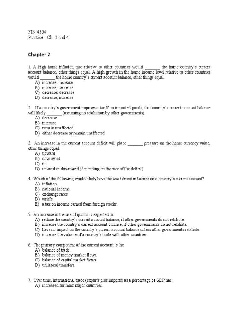 Chapter 2 & 4 Exchange Rate Determination | PDF | Balance Of Payments ...