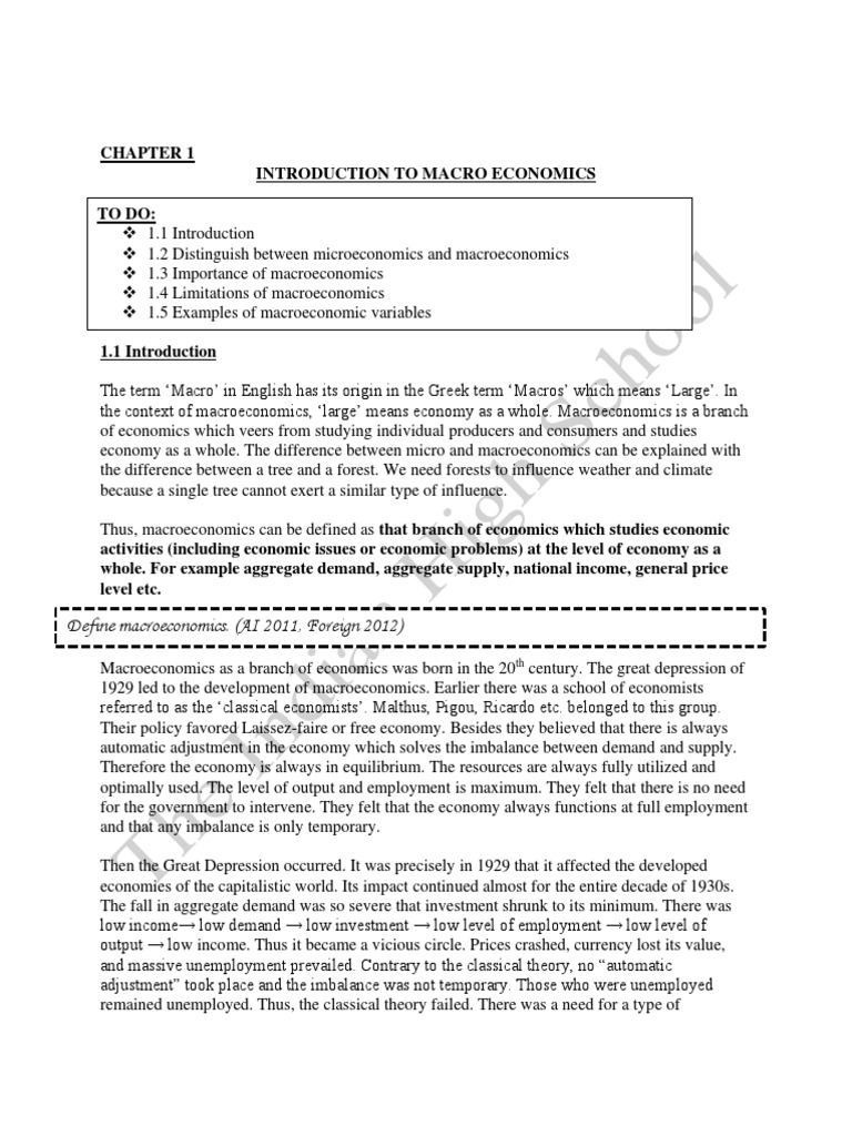 Chapter 1 - 2 | PDF | Macroeconomics | Economics