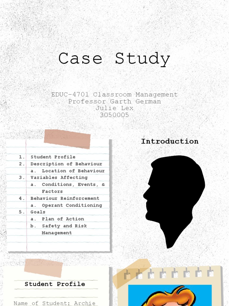 Classroom Management Case Study: Archie | PDF | Reinforcement | Behavior
