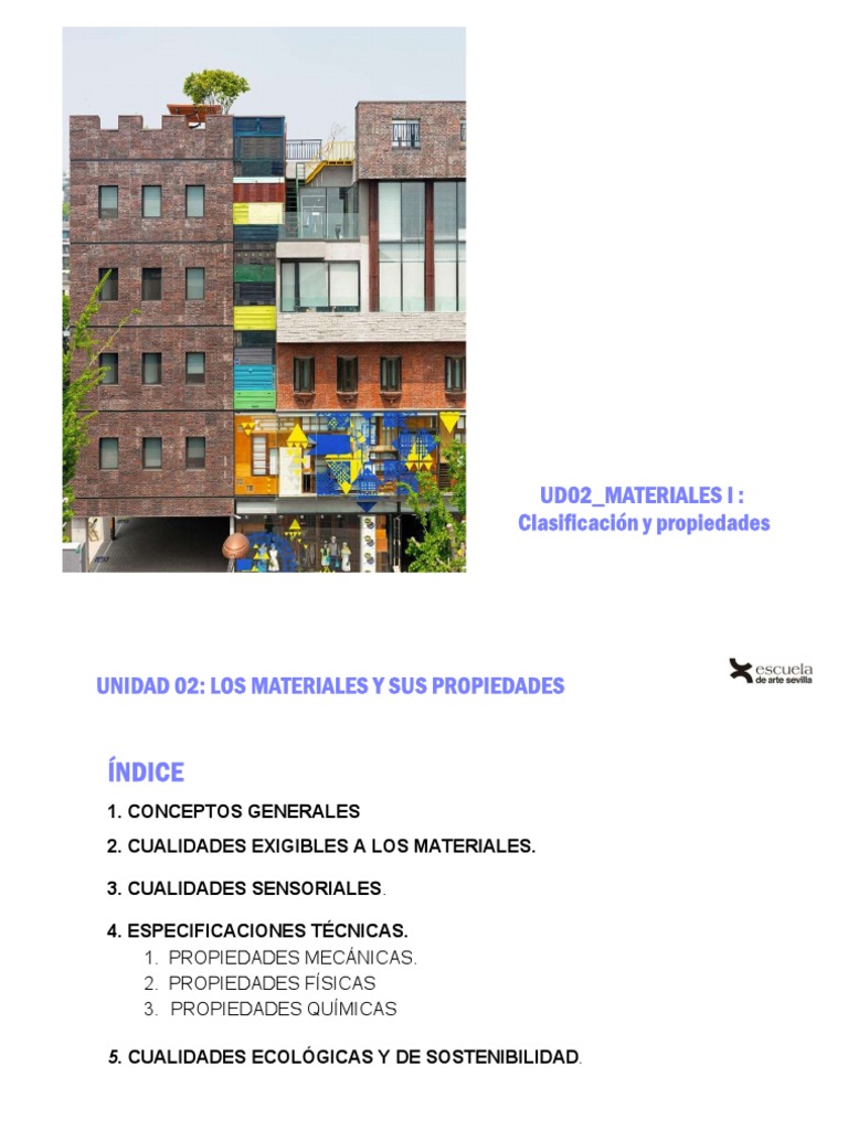 UD2 Materiales y Propiedades | PDF | Permeabilidad (Ciencias de la Tierra) | Aislamiento térmico