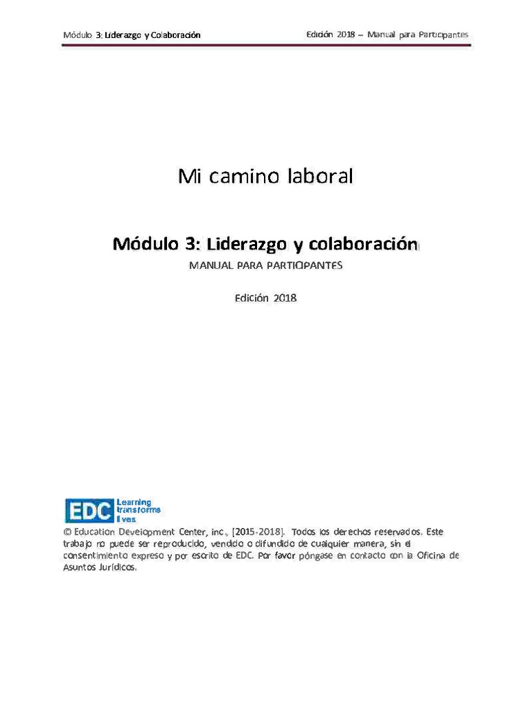 Modulo 3 Liderazgo y Colaboración - PAULA 1 | Descargar gratis PDF | Liderazgo | Ciencias del ...