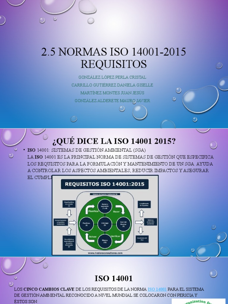 Requisitos Norma Iso 14001-2015 | Descargar gratis PDF | Evaluación del ciclo de vida ...