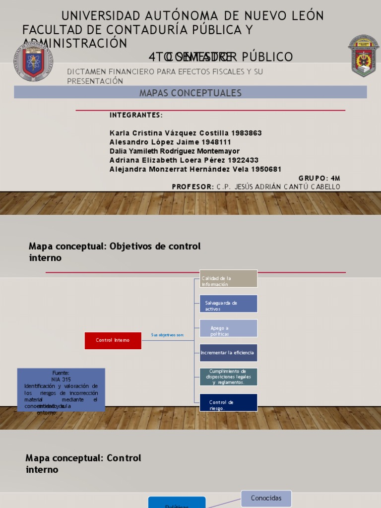 2-Mapas Conceptuales de Control Interno | PDF | Contralor | Auditoría