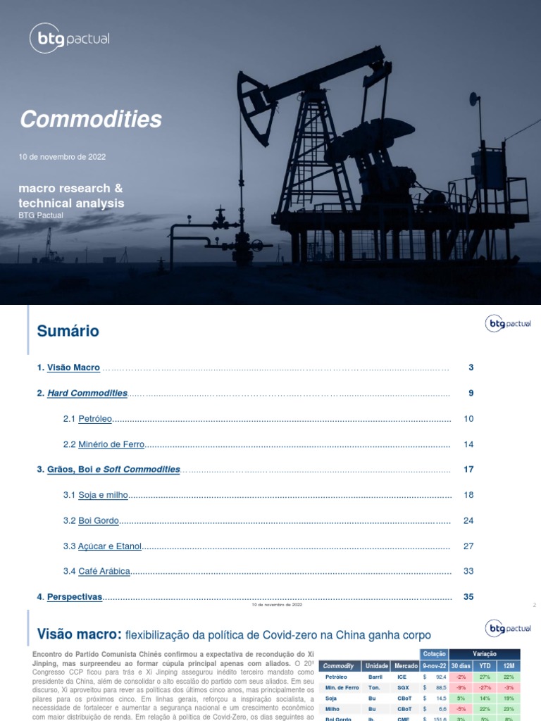 Commodities - Novembro2022 | PDF | Opec | Ucrânia