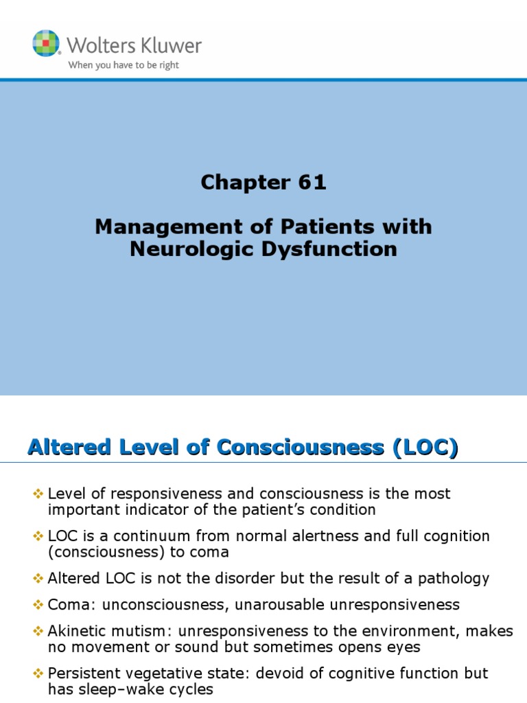 Chapter61 Management Of Patients With Neurologic Dysfunction Pdf