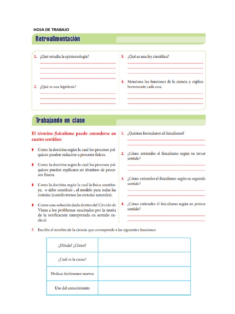 Hoja de Trabajo | PDF