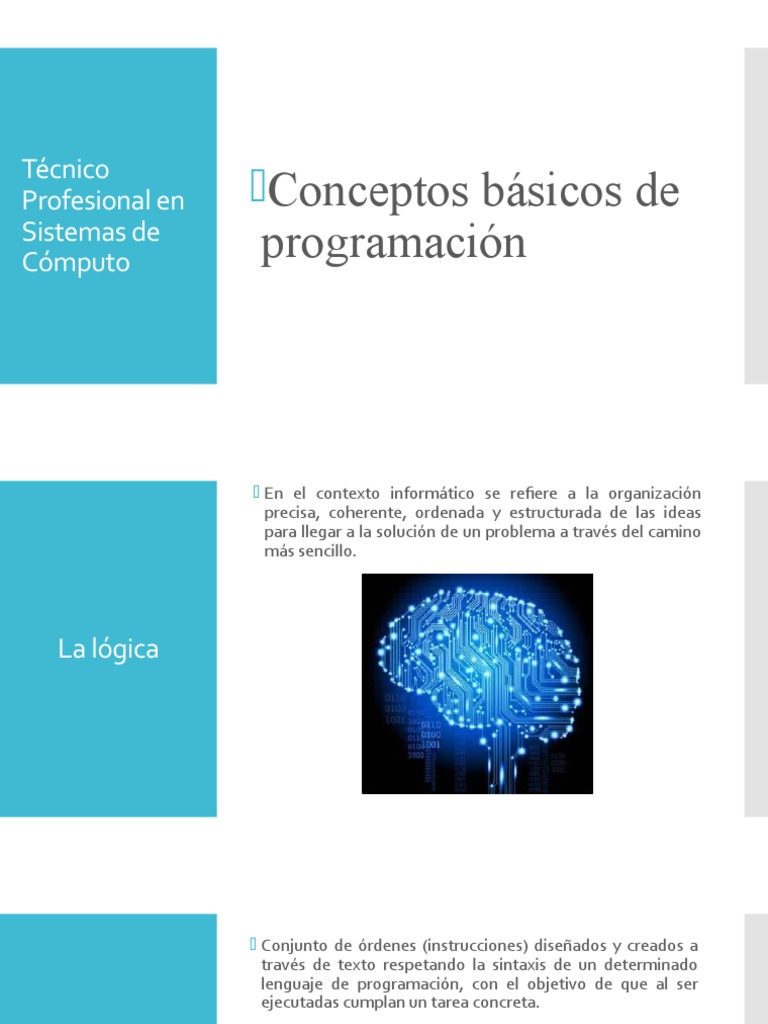 Programación - Conceptos Básicos | PDF | Lenguaje de programación | Programación de computadoras