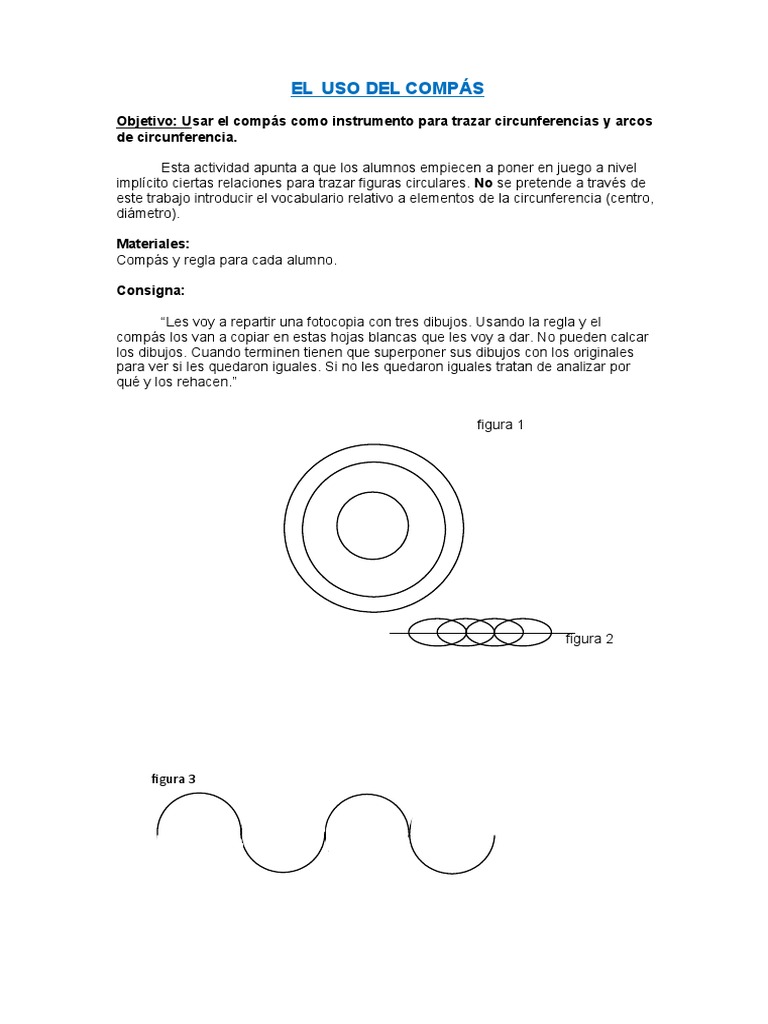 El Uso Del Compás | PDF | Geometría