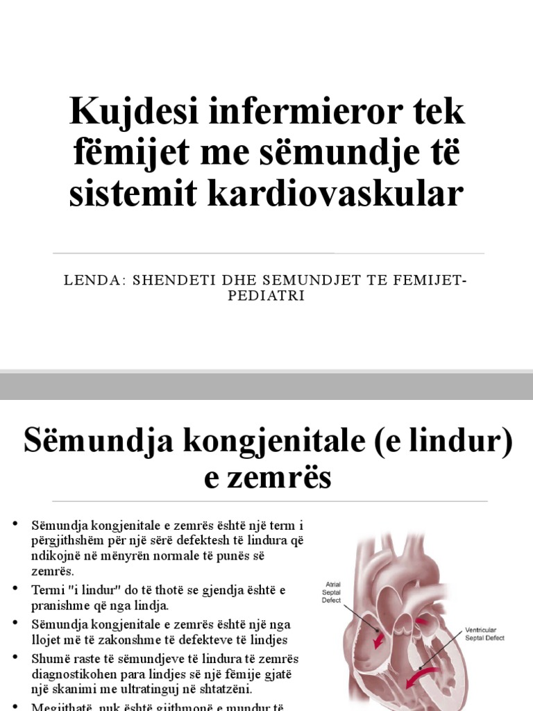 Kujdesi Infermieror Tek Fëmijet Me Sëmundje Te Sistemit Kardiovaskular ...